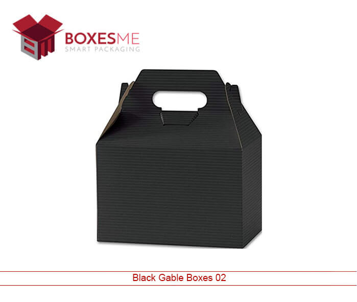 Black Gable Boxes | Custom Gable Packaging Wholesale NYC | BoxesMe