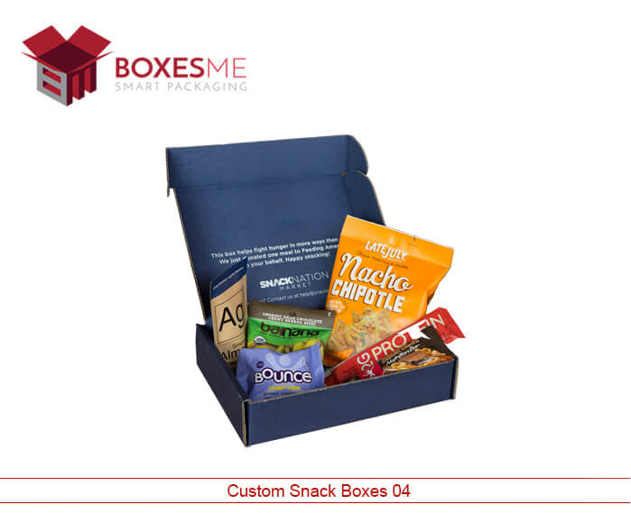Custom Snacks Boxes | Custom Snacks Packaging Wholesale | BoxesMe