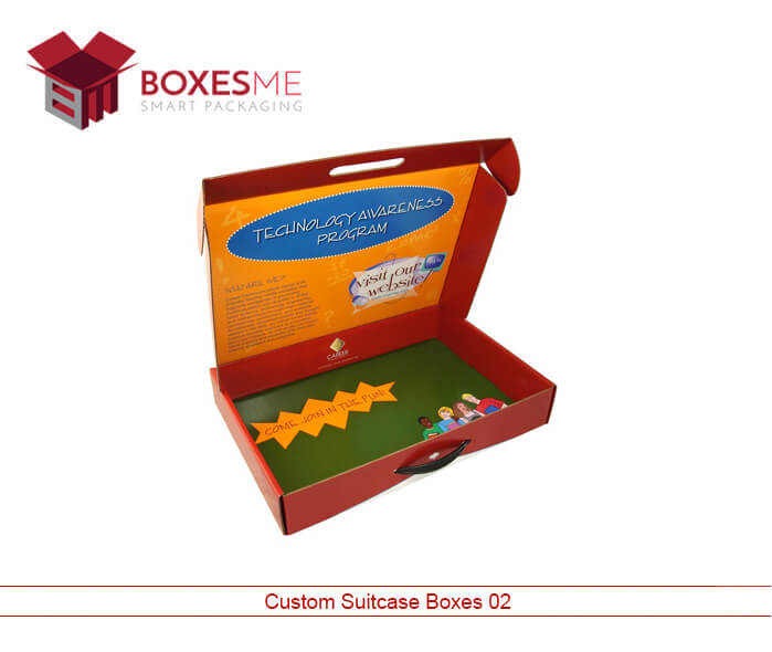 Custom Suitcase Boxes - Cardboard Suitcase Box Suppliers | BoxesMe