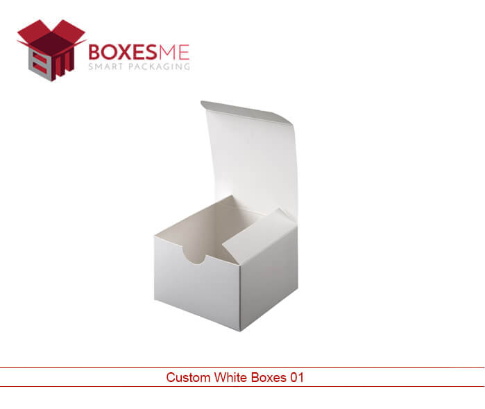 Custom White Boxes - Cardboard White Packaging Wholesale | BoxesMe