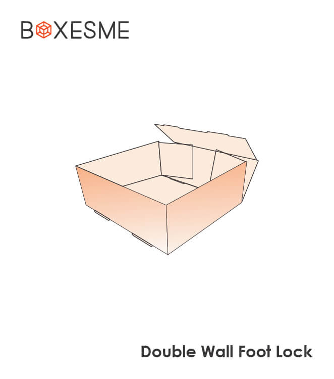 Custom Foot Lock Tray | Double Wall Foot Lock Boxes