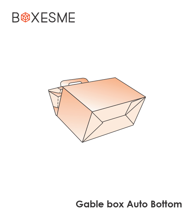 Gable Bag Auto Bottom | Gable Bag Auto Bottom Boxes - BoxesMe