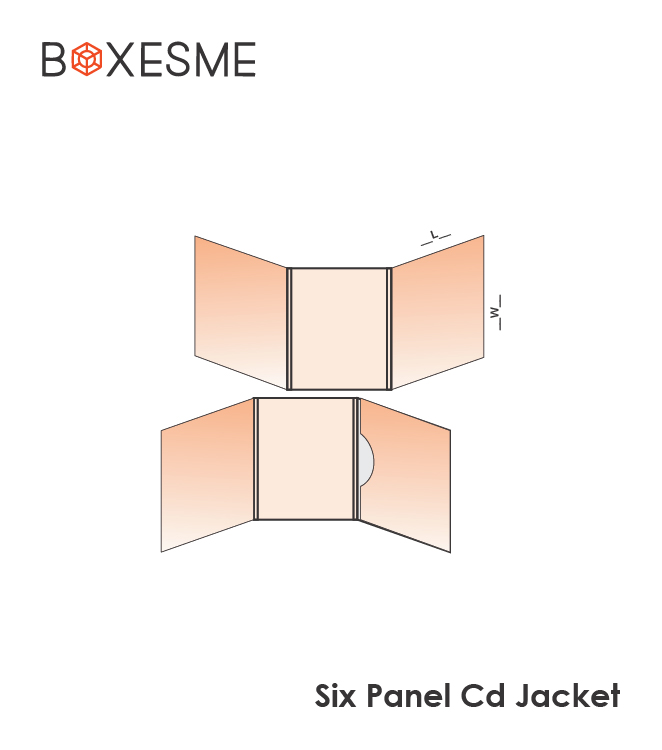 Six Panel Cd Jacket | BoxesMe - +1-845-582-1499