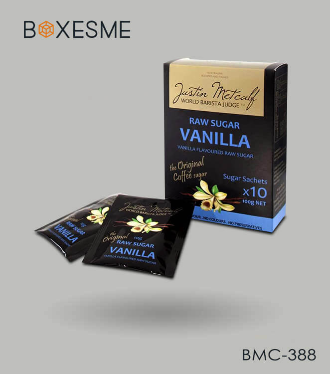Custom Sugar Sachet Boxes Packaging Wholesale with Logo | BoxesMe