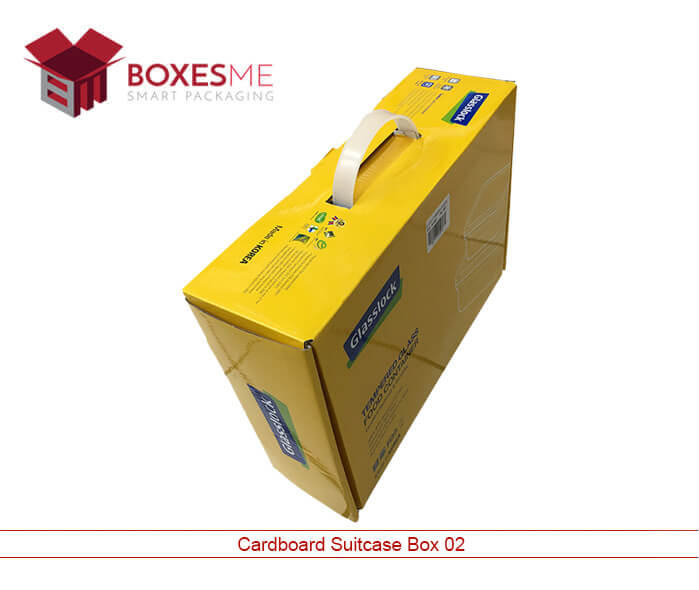 Cardboard Suitcase Box | Custom Printed Cardboard Boxes | BoxesMe