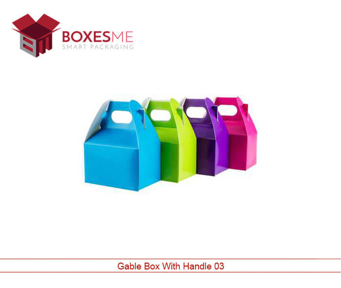 Gable Box with Handle | Custom Gable Box with Handle - BoxesMe
